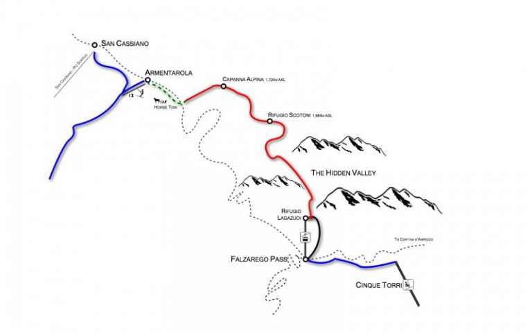 Best Pistes: Hidden Valley, Dolomites | Noleggio sci Cortina